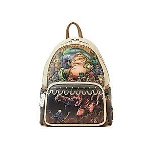 Star Wars Return of the Jedi 40th Anniversary Jabba's Palace Scene Loungefly Mini Backpack Standard