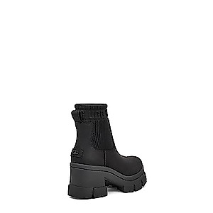 UGG Women's Brooklyn Chelsea Fashion Boot, Black Leather, 7