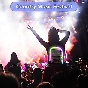 Mytium Clear Backpack,Transparent Backpack with Led lights See Through Backpack for Kids Adult School,Sport,Travel,Stadium-Large