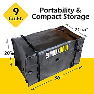 MaxxHaul 50591 Cargo Bag for Model 50243 Hitch-N-Roll Cargo Carrier Black