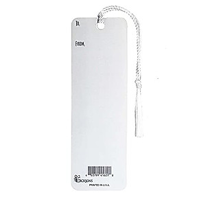 Footprints Poem Sandy Beach 2 x 6 Cardstock Tassel Bookmark, Pack of 12