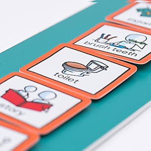 Morning and Bedtime Routine Chart by Create Visual Aids to support routine. Visual schedule or visual timetable for autism, speech and language, toddlers, preschool.