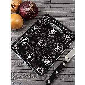 Alchemy of England Magic Symbols Cutting Board Black/White