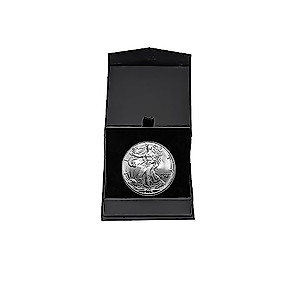 2006 - U.S. Silver Eagle in Plastic Air Tite in Magnet Close Black Gift Box - Gem Brilliant Uncirculated Dollar US Mint Uncirculated