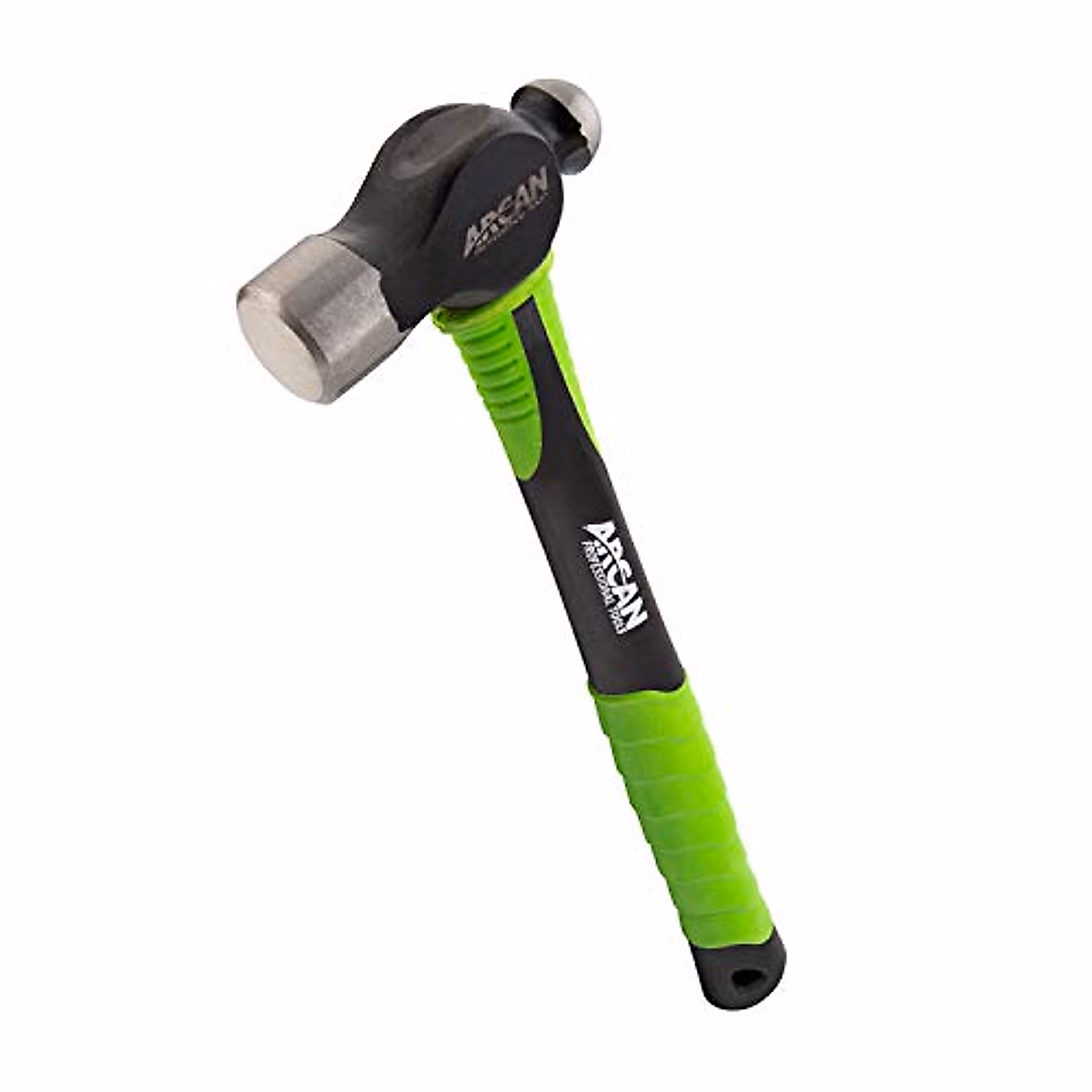 Arcan 500 GM/16 OZ Ball Peen Hammer 297MM 5G Fiberglass Handle with Rubber Grips and Drop Forged Heads (AH16BP)