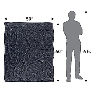 Dungeons and Dragons Dice Pattern Silky Touch Super Soft Throw Blanket 50" x 60"