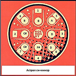 Tank Drum Kosmosky 9" (22 cm) KSY-56 "Triskele" B minor/Hand Pan/Steel Drum/Tongue drum/Singing bowl