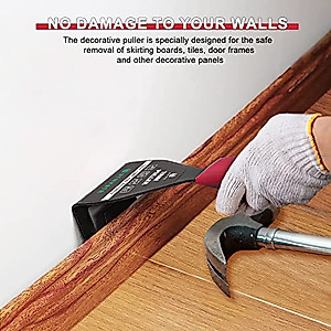 Trim Puller tile removal tool for Baseboard Removal,Trim Puller for Wood Baseboard Trim Removal,Nail Pulling Pry Bar and Molding Removal,for Siding and Flooring Removal-Trim puller tool for baseboard