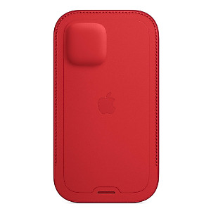 Apple iPhone 12 and 12 Pro Leather Sleeve with MagSafe - (PRODUCT) RED