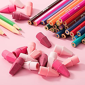 Mr. Pen- Pencil Erasers Toppers, 120 Pack, Pink Shades, Erasers for Pencils, Pencil Top Erasers, Pencil Eraser, Eraser Pencil, Pencil Cap Erasers, Eraser Caps, Eraser Tops, Pencil Topper Erasers