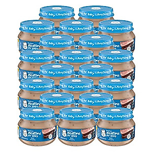 Gerber Mealtime for Baby 2nd Foods Baby Food Jar, Beef & Gravy, Non-GMO Pureed Baby Food, Made with Protein & Zinc, 2.5-Ounce Glass Jar (Pack of 20 Jars)