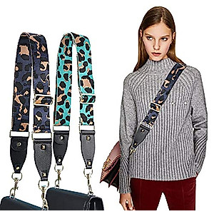 Reason Charm 1.97" Wide Strap Adjustable Crossbody Bag Strap Replacement All-Match Canvas Strap Purse Strap Handbags Strap (Orange)