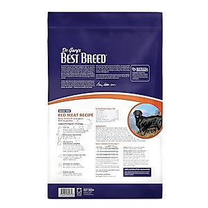 Best Breed Dr. Gary's Grain Free Red Meat Recipe Slow-Cooked in USA [Natural Dry Dog Food for All Breeds and Sizes] - 26lbs., Dark Brown