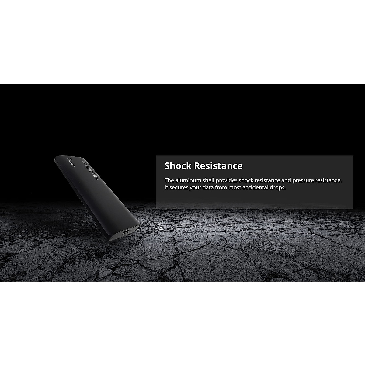 Timetec 2TB Portable External SSD USB3.2 Gen2 Type C Up to 550MB/s Ultra-Light Aluminum Mini External Solid State Drive with USB C to A Cable/USB A to C Adapter for Desktops/Laptop/Mac/Mobile - Black
