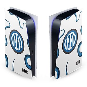 Head Case Designs Officially Licensed Inter Milan Away 2021/22 Crest Kit Vinyl Faceplate Sticker Gaming Skin Decal Cover Compatible With Sony PlayStation 5 PS5 Digital Edition Console