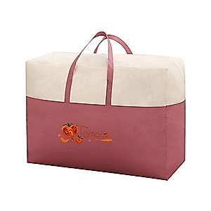 ZRSYH Heavy Duty Large Storage Bags Simple Style Storage Bags Moving Bags Clothes Storage Bag Quilt Storage Bag Carrying Storage Bags,Purple L