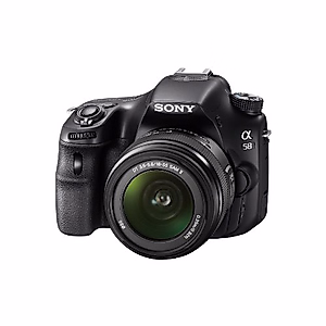 Sony SLT-A58K Digital SLR Kit with 18-55mm Zoom Lens, 20.1MP SLR Camera with 3-Inch LCD Screen (Black)