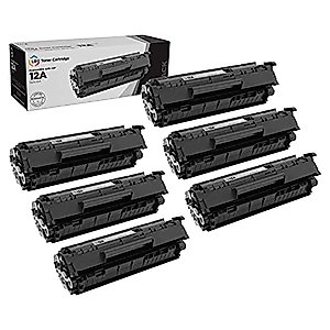 LD Products Compatible Replacements for HP 12A Black Toner Cartridge 6-Pack for Use in Laserjet: 1010, 1012, 1018, 1020, 1022, 1022n, 1022nw, 3015, 3020, 3030, 3050, 3052, 3055, M1319, M1319f