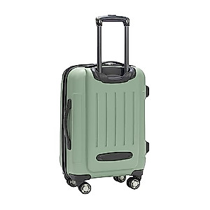 Kenneth Cole REACTION Renegade Luggage Expandable 8-Wheel Spinner Lightweight Hardside Suitcase, Seafoam, 20-Inch Carry On