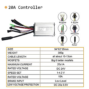 ZYXU Electric Bicycle Conversion kit 24V250W 16" 20" 24" 26" 27.5" 28" 29" 700c Rear Drive Spinning Motor E-Bike Cycling Hub Motor with LCD8H Display,700c