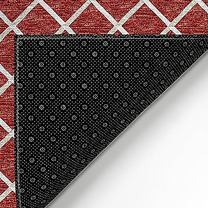 Dalyn Rugs Indoor/Outdoor York YO1 Red Washable 8' x 10'