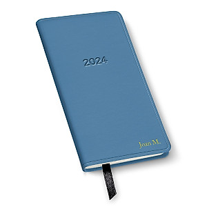 2024 Harbor Pocket Monthly Planner - Cambridge Reef Blue - 6x3.25"