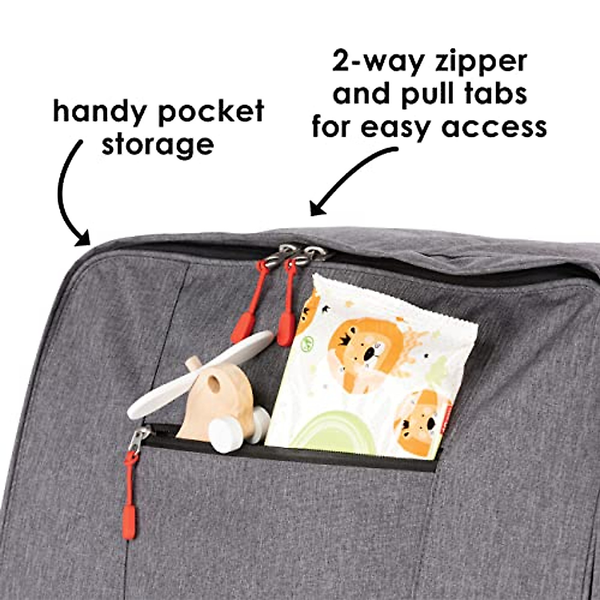 Diono Car Seat Travel Backpack, Airport Travel Bag For Car Seat, Gate Check-In Bag, Carry As Duffle Bag Or BackPack, Padded Shoulders, Durable Protective Material