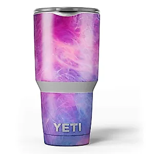 Design Skinz Pink and Blue Fume Clouds - Skin Decal Vinyl Wrap Kit Compatible with The Yeti Rambler Cooler Tumbler Cups