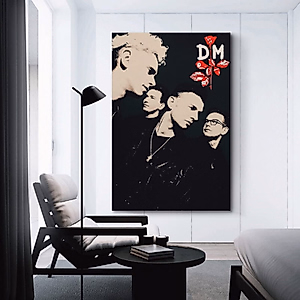 NJYXART Depeche Mode Music Poster Poster Decorative Painting Canvas Wall Posters And Art Picture Print Modern Family Bedroom Decor Posters 12x18inch(30x45cm)