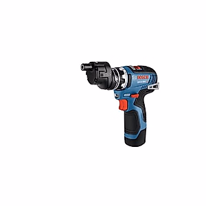 BOSCH GSR12V-300FCB22 12V Max EC Brushless Flexiclick 5-In-1 Drill/Driver System with (2) 2.0 Ah Batteries