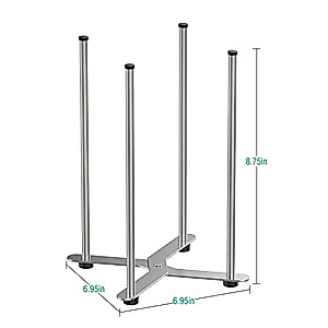 SHILFID Plastic Bag Drying Rack, Multifunctional Wine Decanter Drying Stand, Collapsible Drying Stand for Decanter, Bottle Drying Rack, Cup Drying Rack,Kitchen Countertop Stand Holder