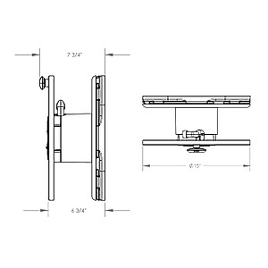 Suncast Sidewinder Side Scroll 60 Foot Hose Capacity Resin Decorative Wall Mount Hose Reel, Bronze (4 Pack)
