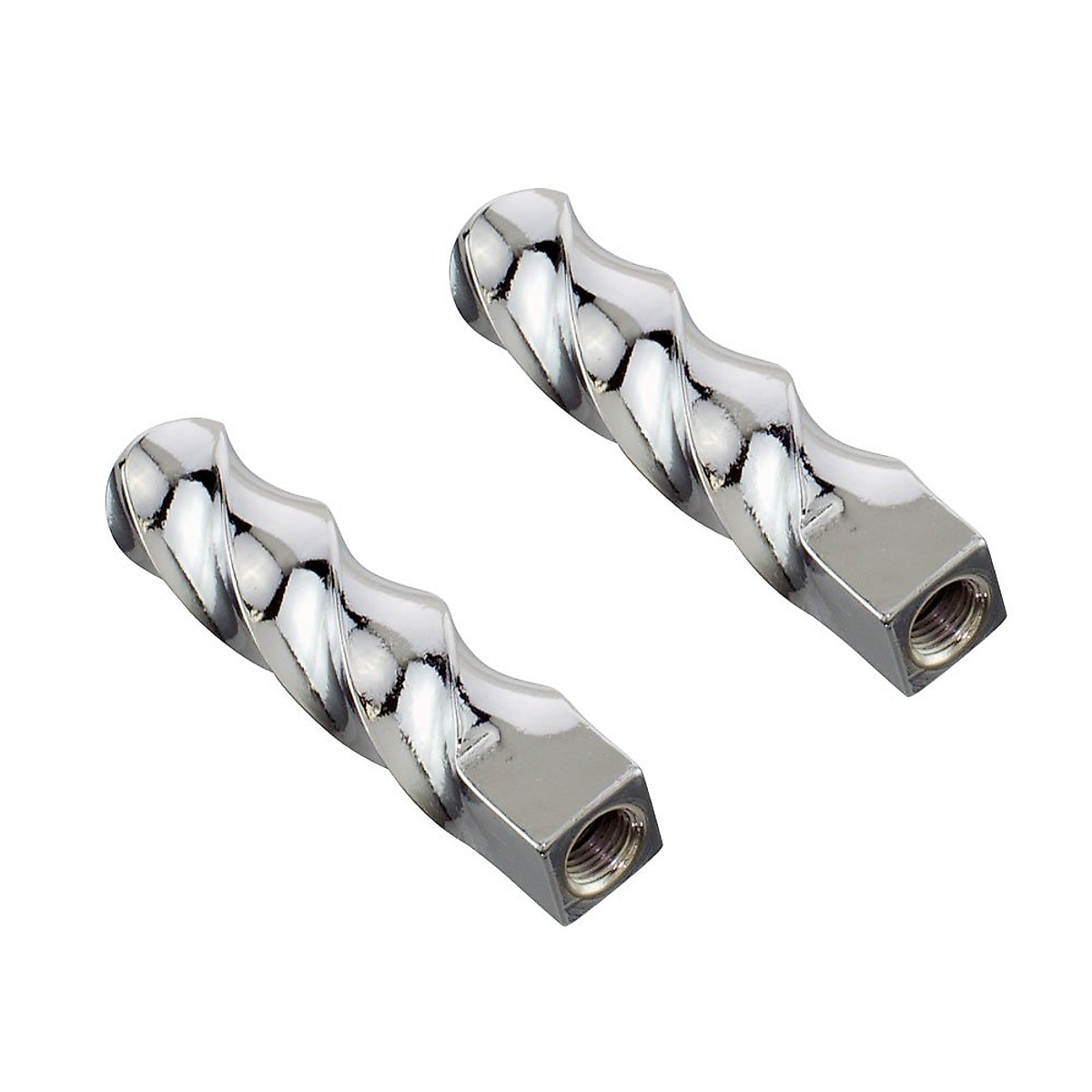 FENIX CYCLES Twisted Lowrider Beach Cruiser Bicycle Bike Pegs Chrome