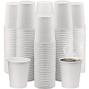 NYHI 8 oz Paper Cups - 300-Pack, Paper Cups for Water Dispenser, Coolers, Coffee, Teas, Party, Hot/Cold Beverage Disposable Drinking Paper Coffee Cups Suitable for Home, Office, and Coffee Rooms