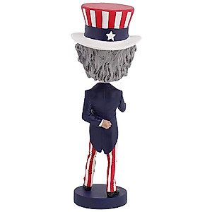 Royal Bobbles Uncle Sam Bobblehead, Premium Polyresin Lifelike Figure, Unique Serial Number, Exquisite Detail