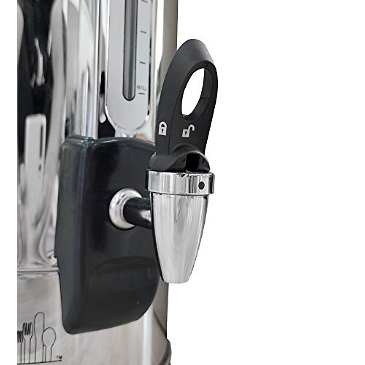 Classic Kitchen 40 Cup Capacity Hot Water Boiler Urn with new Twisloc˜ Safety Locking Tap, Metal Spout, Stainless Steel Double Wall and a Unique Circuit Board controlled Heating System allowing for Instant Reboil. Perfect for Keeping Hot Water for Tea, Co