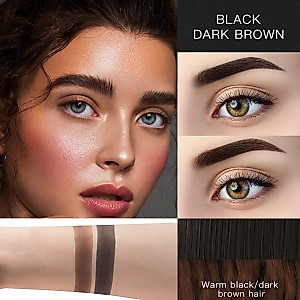 Eyebrow Stamp Stencil Kit 2 Colors and Eyebrow Gel Clear Kit Bundle