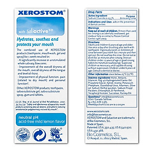 Xerostom Drymouth Anticavity Mouthwash, Xerostom Drymouth Anticavity Drymouth Toothpaste, and Xerostom Drymouth Saliva Substitute Gel Pack