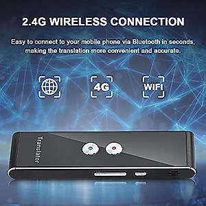 Language Translator, Translate 40 Languages Voice Translator with Intelligent Speech Recognition Technology for Learning, Travelling, Business