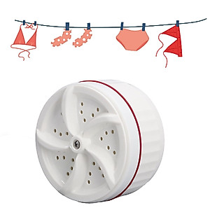 Portable Mini Washing Machine, 30 Minutes Automatic Cycle Washing Machine and Dishwasher with Bottom Suction Cup with USB Power Supply for Personal Laundry Travel Apartment