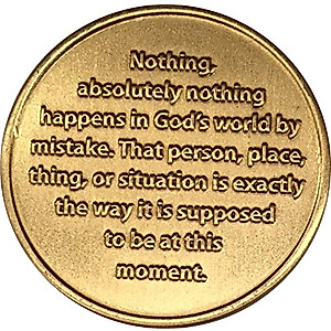 Acceptance is The Answer Beach Sunrise Bronze AA Medallion Chip Page 449 417