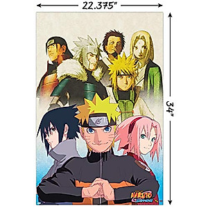 Trends International Naruto Shippuden - Key Art Wall Poster, 22.375" x 34", Unframed Version