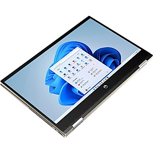 hp Pavilion 2-in-1 14" Touch-Screen Laptop, Intel 11th Generation Core i5, 12GB RAM, 512GB SSD, Bluetooth, Wi-Fi,‎Windows 11 Home, Warm Gold
