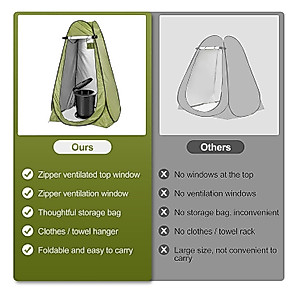 B BIBYKIVN Changing Tent, Shower Tents for Camping, Pop up Privacy Tent for Portable Toilet, Portable Dressing Room for Outdoor Indoor Camping, Hiking