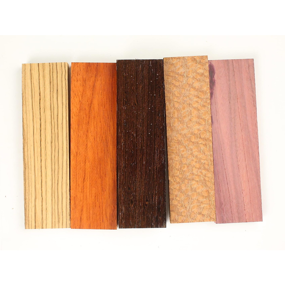 Payne Bros Custom Knives Variety pack of 5 wood scales, 5 INCH, for knife making - gun grps - craft supplies (VP18)
