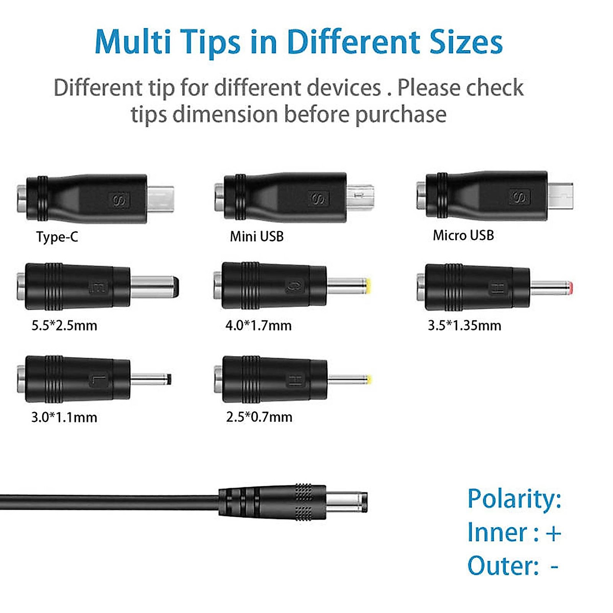 5V 3A DC Power Supply, 5 Volts 2A 1.5A 1A AC Power Adapter Charger, fit for 5Vdc Graco Baby Swing, Hello Baby Monitor, Sony Bluetooth Speaker Power Cord.