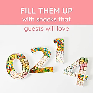 Soul & Lane Cardboard Numbers for Birthday Parties and Anniversaries, Fillable Candy Gift Box - Number 1