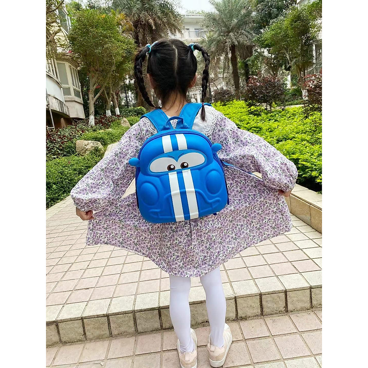 Car Toddler Backpack,Bookbags for Boy Preschool,Kids 3D Cartoon Backpack Daycare(Blue)