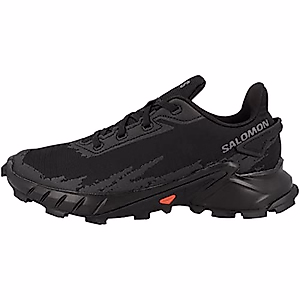 Salomon Women's ALPHACROSS 4 W Hiking Shoe, Black/Black/Black, 7.5