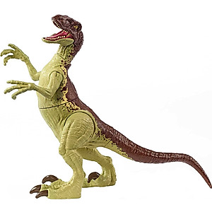 Jurassic World Toys Fierce Force Velociraptor Camp Cretaceous Dinosaur Action Figure Movable Joints, Realistic Sculpting & Single Strike Feature, Kids Gift Ages 3 Years & Older